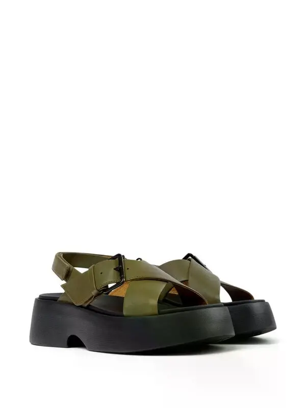 Camper Tasha Buckle-strap Sandals - Green