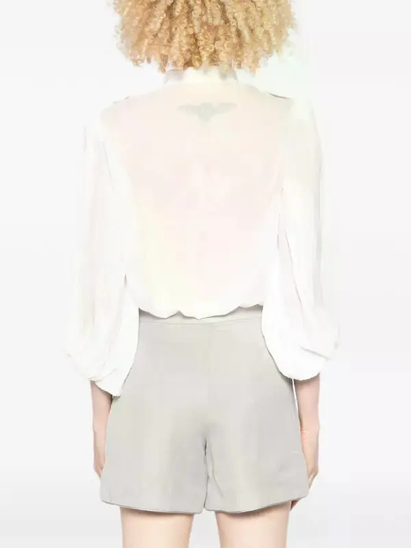 BABYLONE PARIS Floral-appliqué Lace-trim Bodysuit