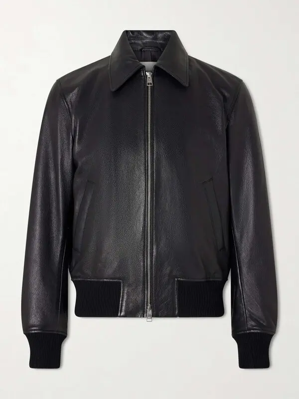 Ami Leather Jacket - Black