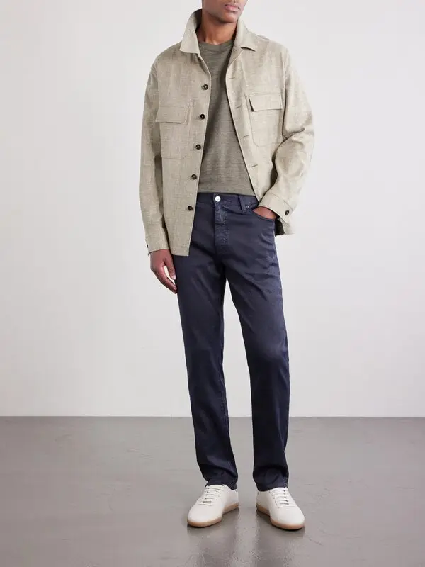 Zegna Oasi Knitted Linen T-shirt