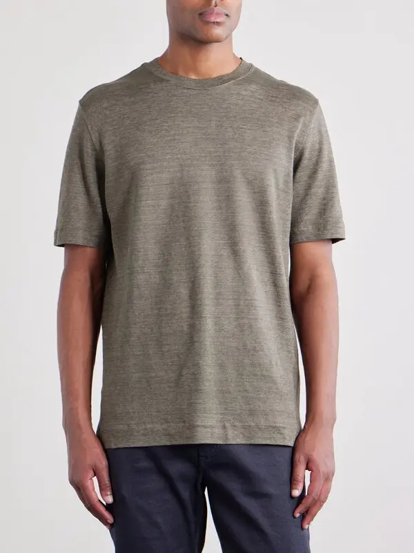 Zegna Oasi Knitted Linen T-shirt