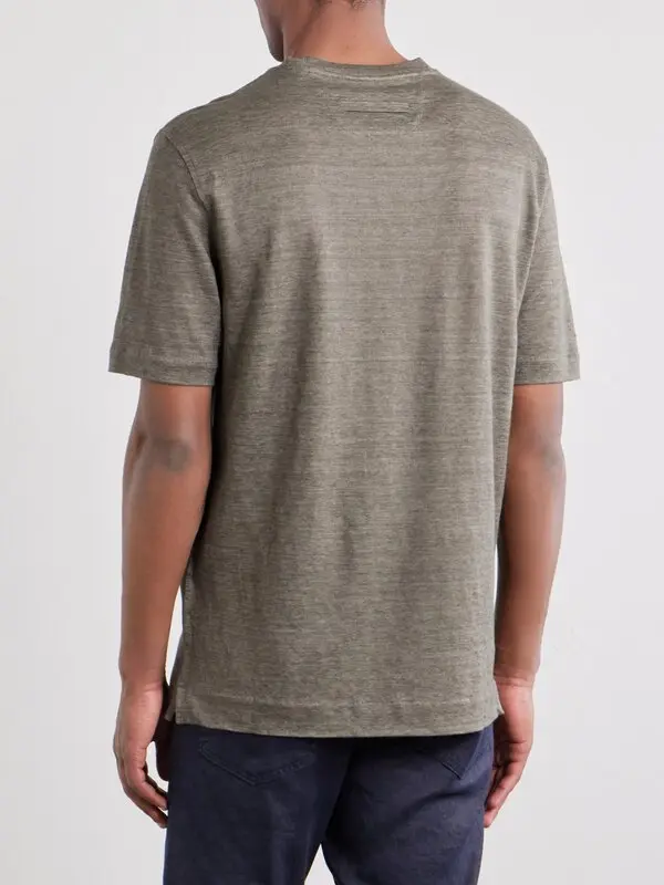 Zegna Oasi Knitted Linen T-shirt