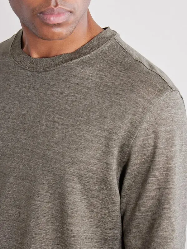 Zegna Oasi Knitted Linen T-shirt