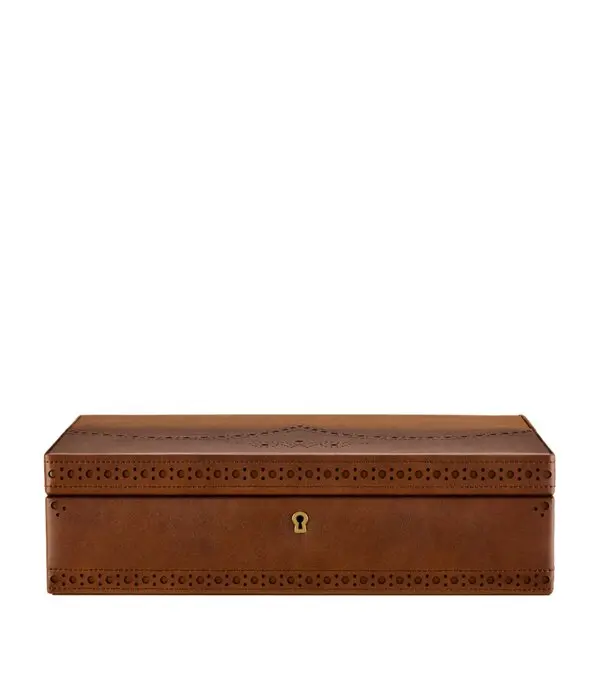 Wolf Brogue 10-piece Watch Box - Brown