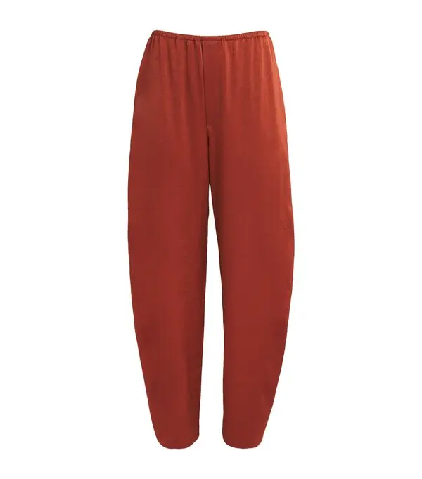 Nanushka Satin Wide-leg Trousers - Red