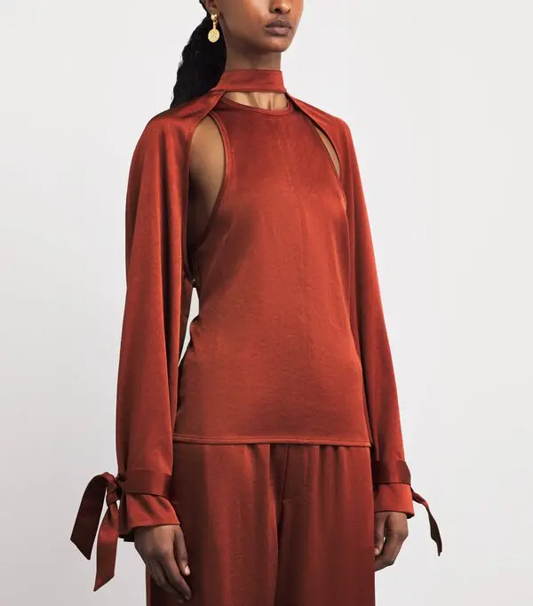 Nanushka Satin Veta Blouse