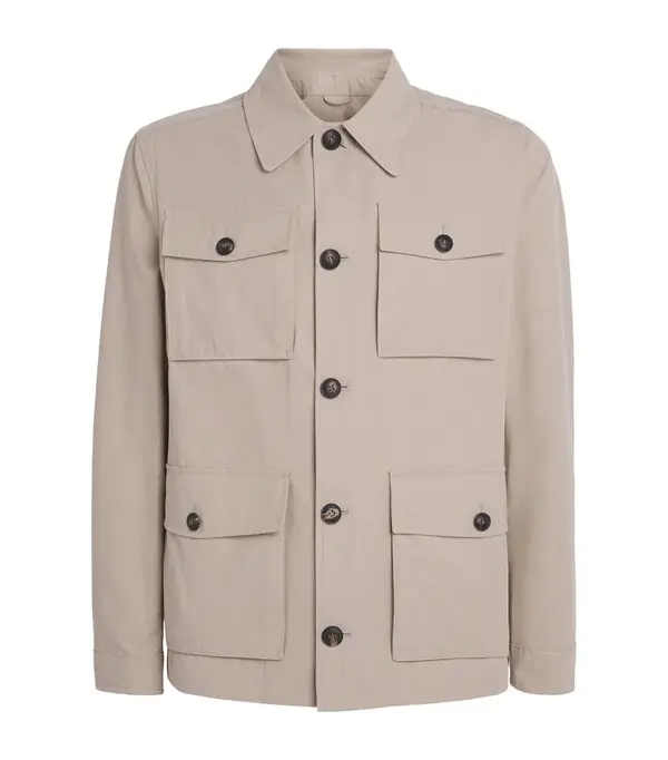 Pal Zileri Cotton-blend Field Jacket - Beige