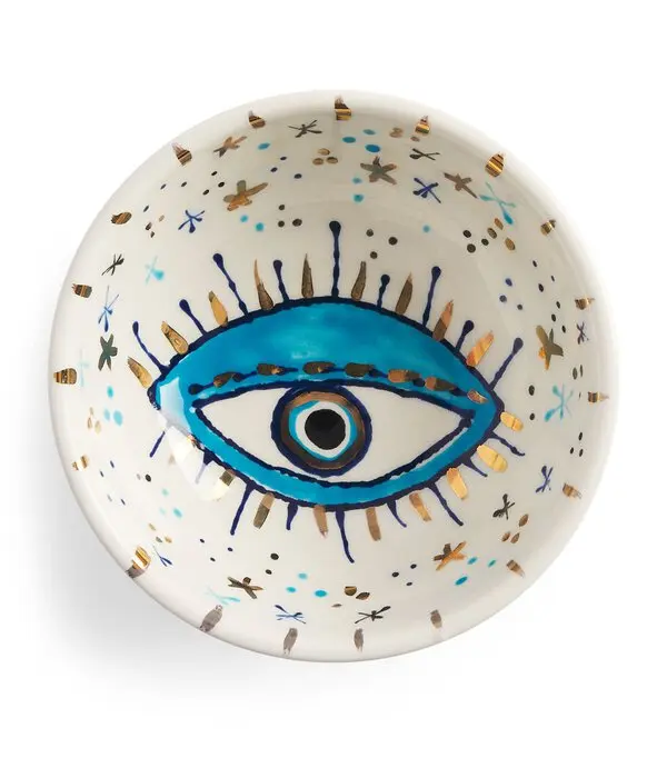 JAYNE REDMOND Evil Eye Dish - White