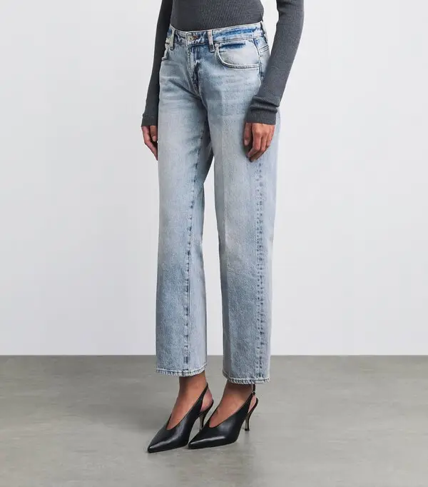 7 For All Mankind Calie Mid-rise Straight Jeans