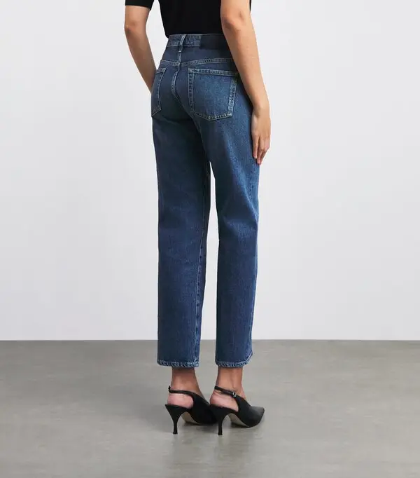 7 For All Mankind Calie Mid-rise Straight Jeans