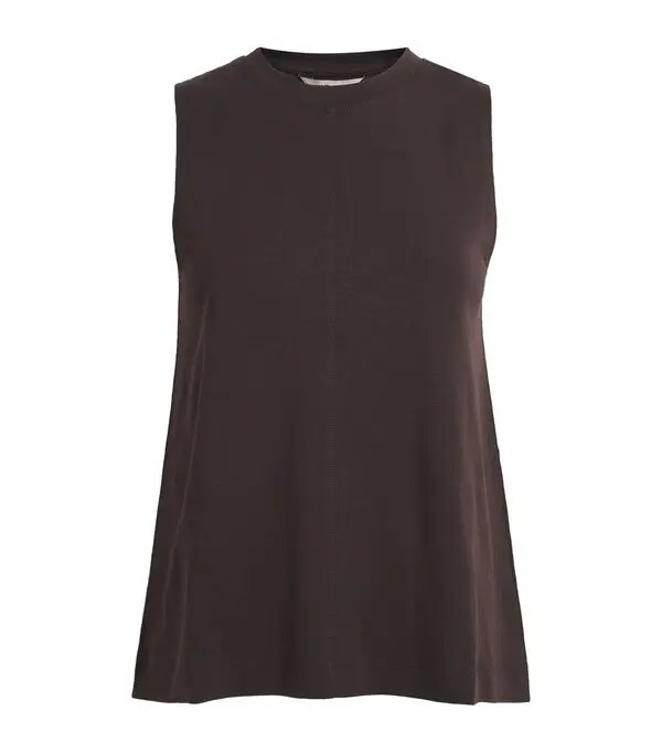 ME+EM Organic Cotton Swing Tank Top - Brown