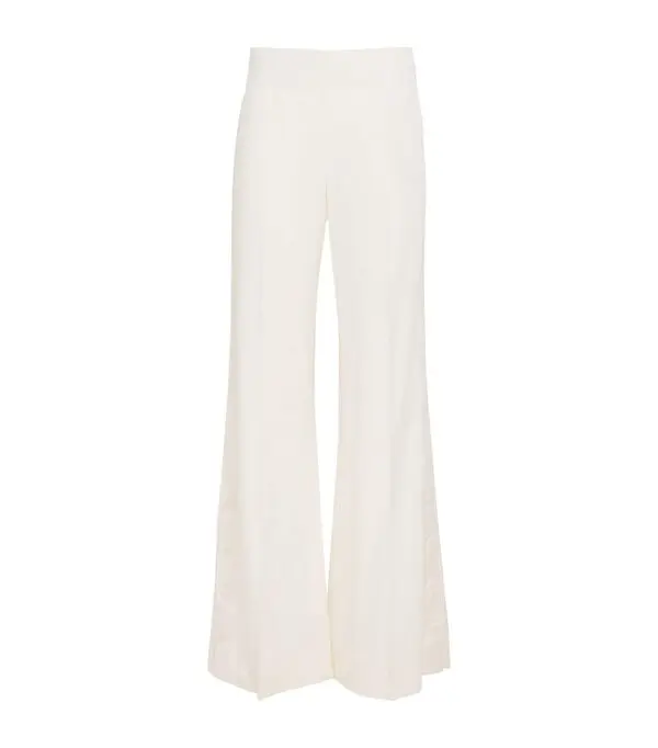 Sandro Flared Tailored Trousers - Beige