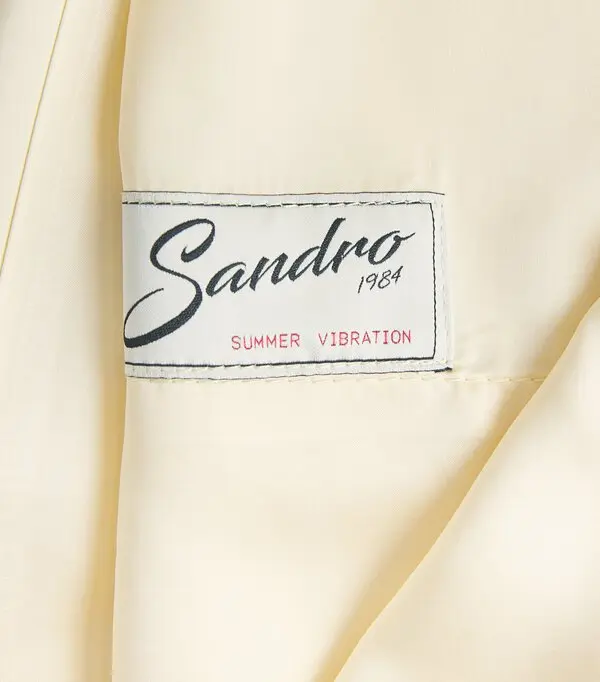 Sandro Satin Wide-leg Trousers