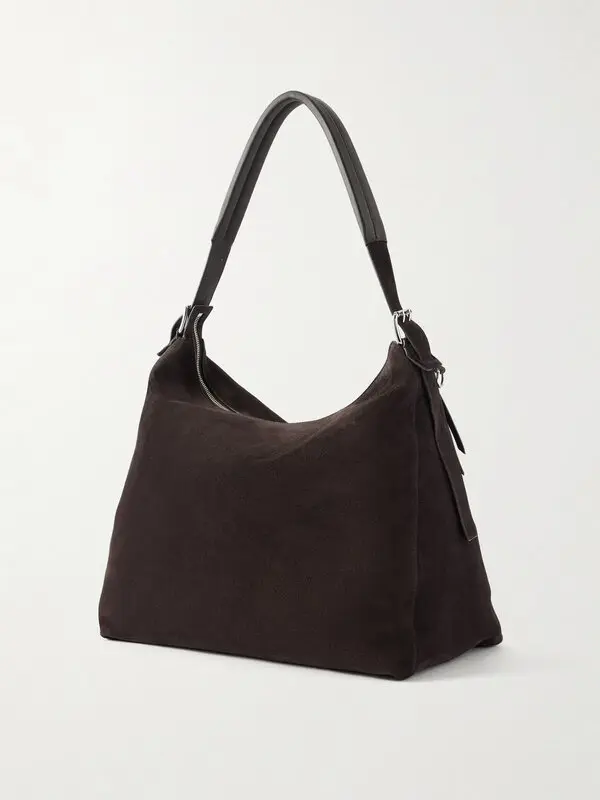 LEMAIRE Suede Messenger Bag - Brown
