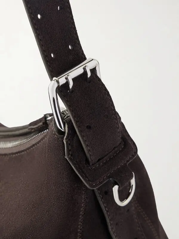 LEMAIRE Suede Messenger Bag - Brown