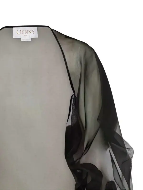 GENNY Silk Cropped Blouse
