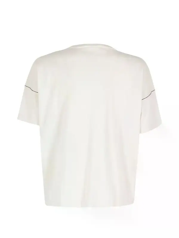ROBERTO COLLINA Contrast-stitching T-shirt