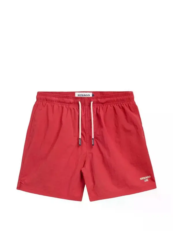 SEBAGO Logo-detail Swim Shorts - Red