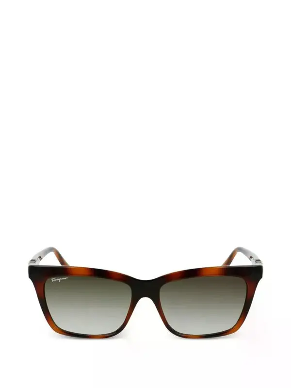 FERRAGAMO Square Full-rim Sunglasses - Brown