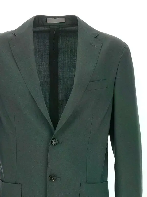 Corneliani Single-breasted Blazer - Green