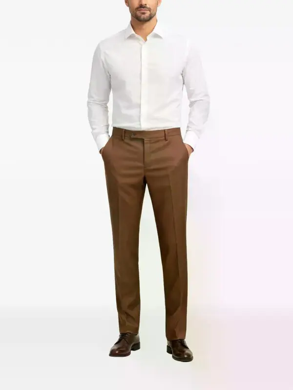 FRANZESE COLLECTION Stefano De Martino Flat-front Trousers