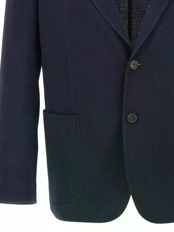 MANUEL RITZ Logo-pin Patch-pocket Blazer