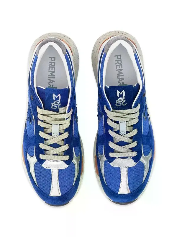Premiata Suede Panelled Sneakers