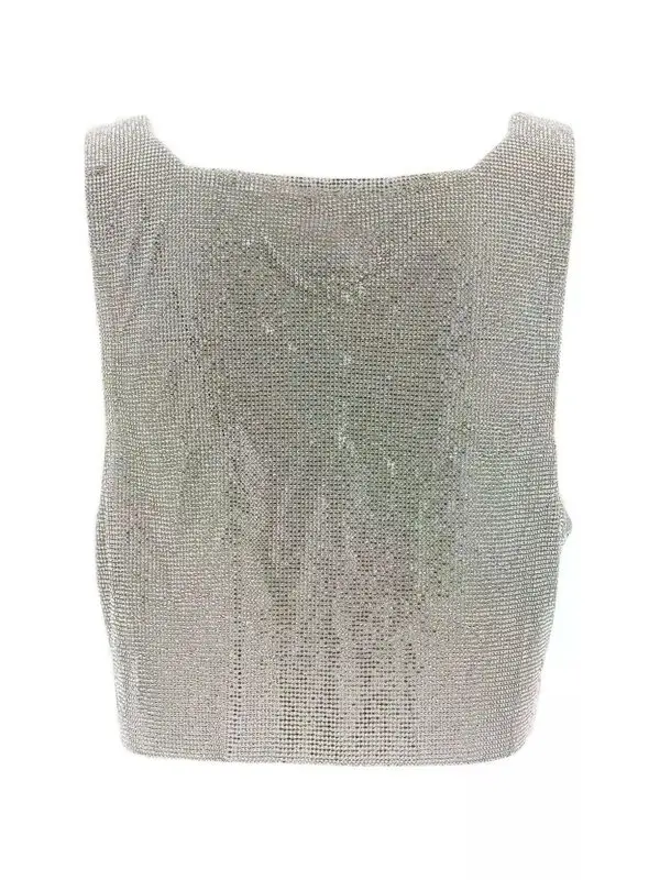 TWENTY FOURHAITCH Rhinestone Embellished Tank Top