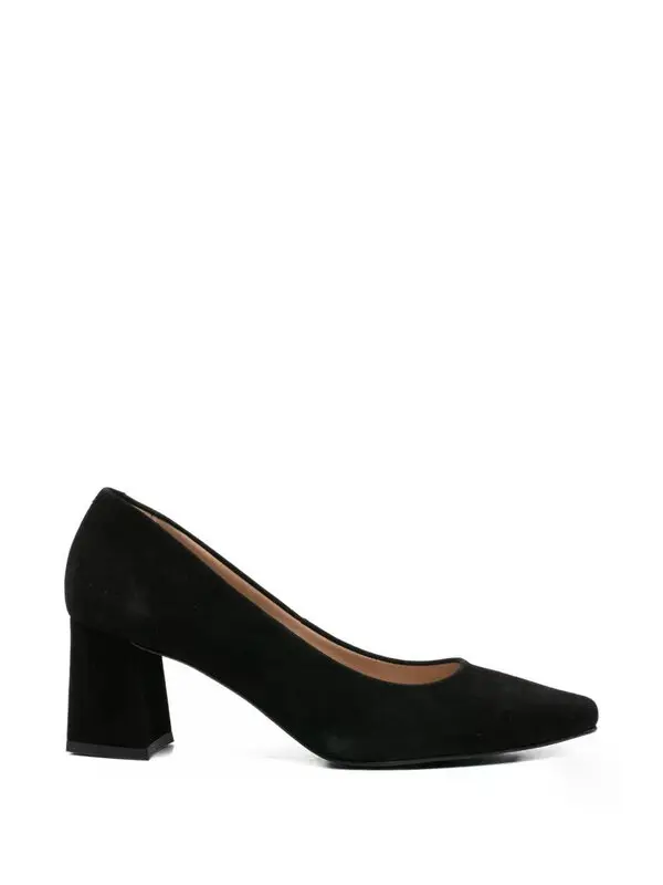 SERGIO MORETTI FIRENZE Pointed-toe Block-heel Pumps - Black