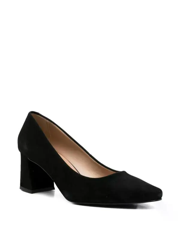 SERGIO MORETTI FIRENZE Pointed-toe Block-heel Pumps - Black