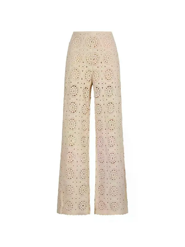 FRAME Crochet Trousers