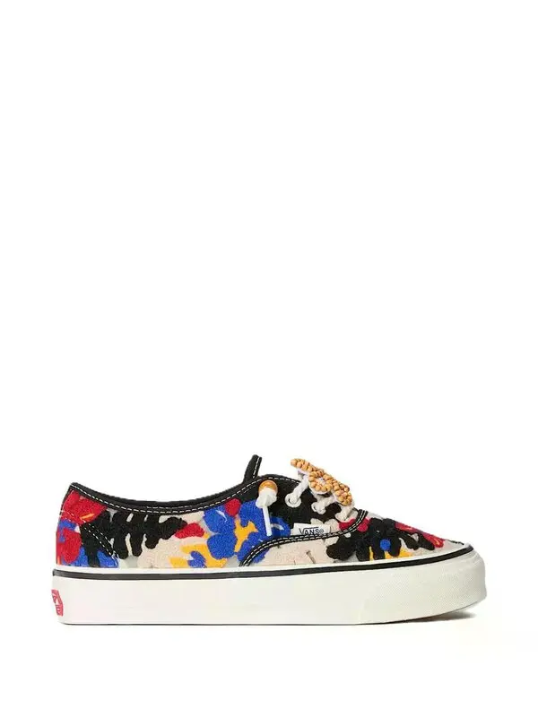 VANS Embellished Floral Print Sneakers