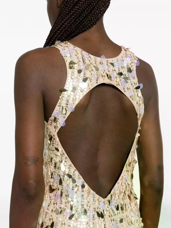 BABYLONE PARIS Sequin-embellished Maxi Dress