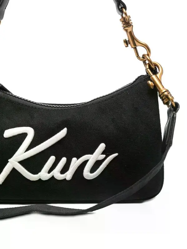 Kurt Geiger Embroidered-logo Shoulder Bag