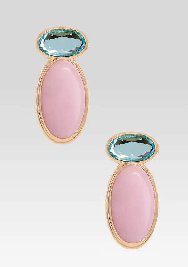 Retrofete Yolanda Earring - Angelite/rose