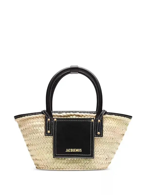 Jacquemus Le Soli Woven Beach Bag - Neutrals