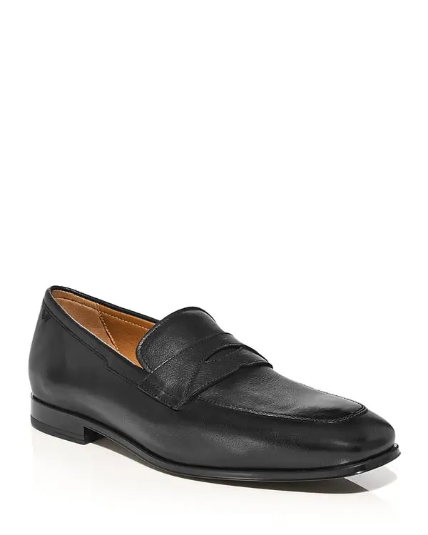 STUART WEITZMAN Classic Penny Loafers - Black
