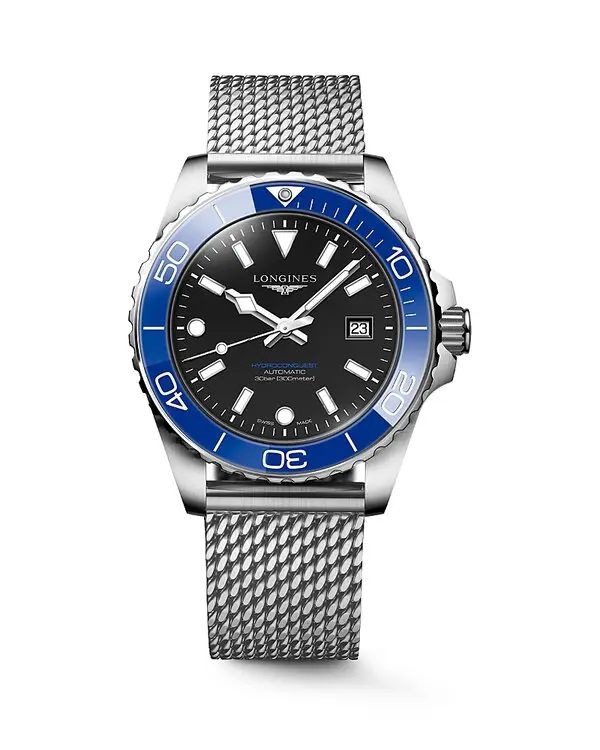 LONGINES Hydroconquest 42mm Watch - Silver/black
