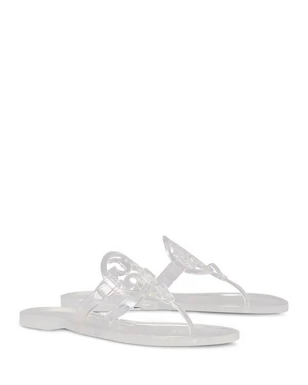 Tory Burch Miller Jelly Thong Sandals - Clear