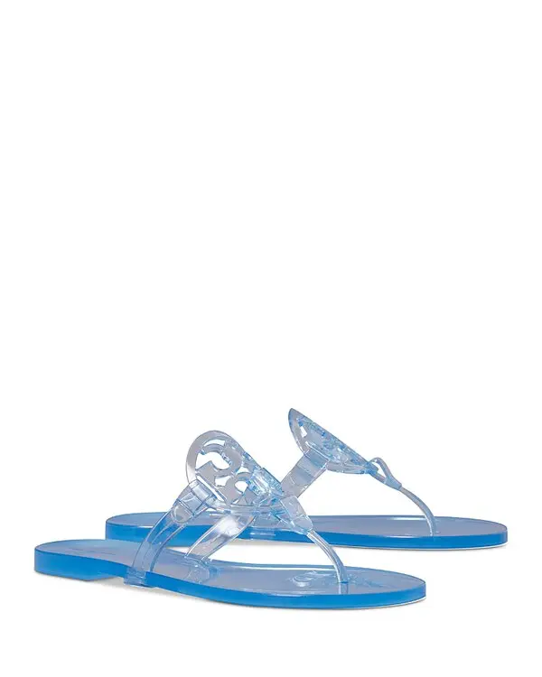 Tory Burch Miller Jelly Sandals - Pale Blue
