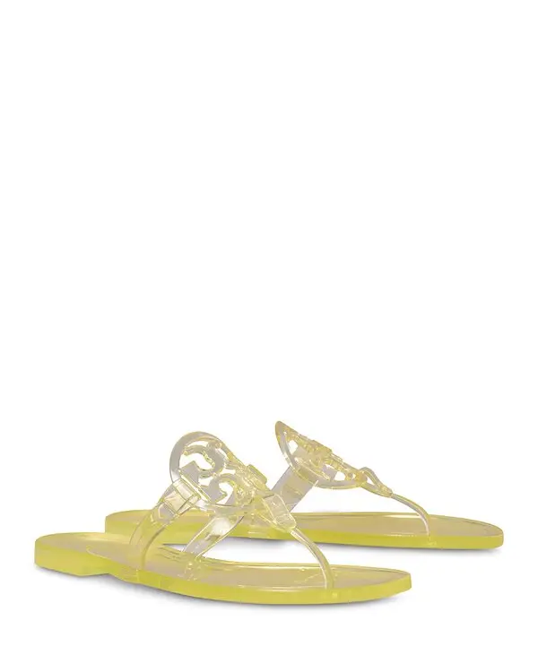 Tory Burch Miller Jelly Thong Sandals - Yellow