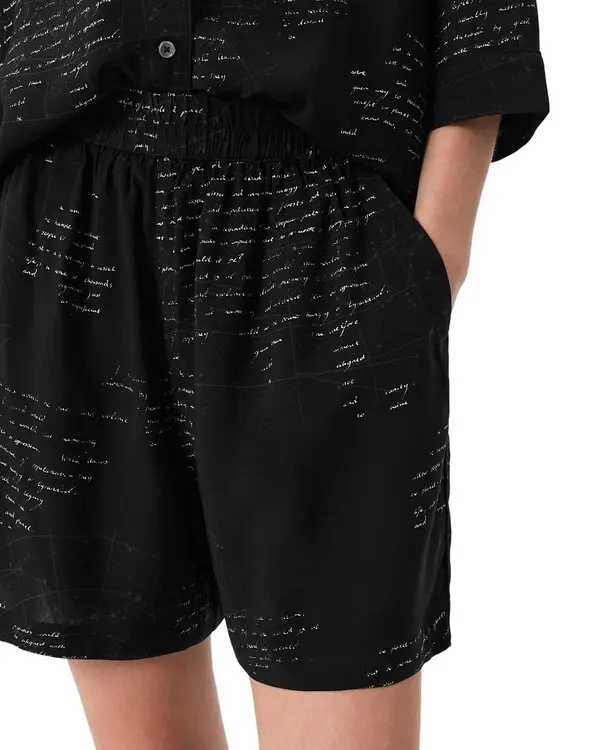 ALLSAINTS Clem Pajama Set - Script Black