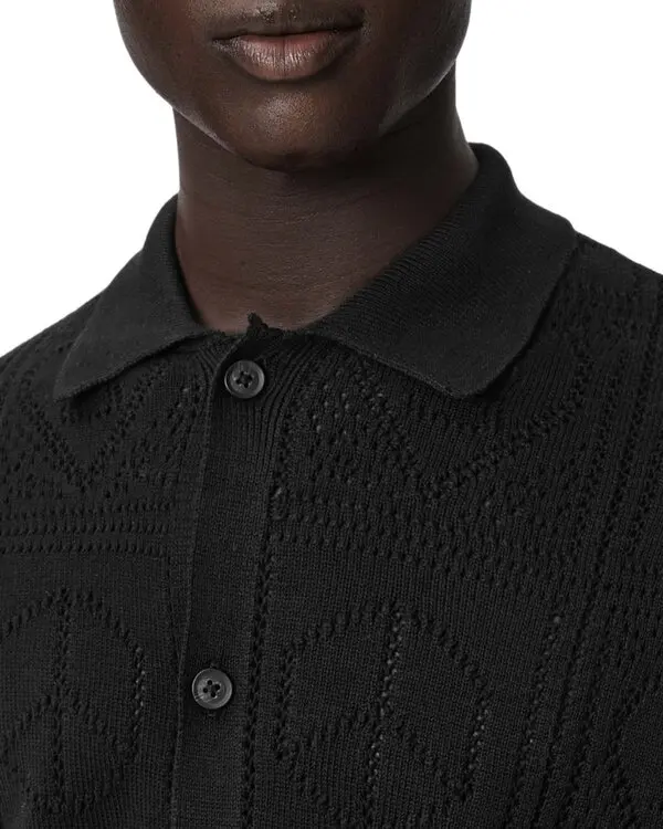 ALLSAINTS Heart Peace Cardigan Shirt - Black