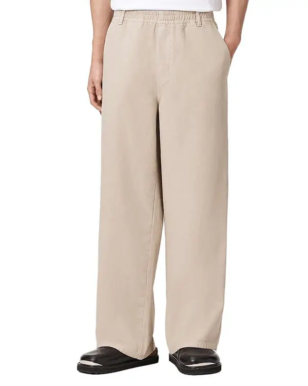 ALLSAINTS Sabbath Canvas Trousers - Beige White
