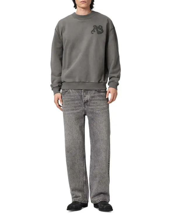 ALLSAINTS Insignia Crew - Washed Black