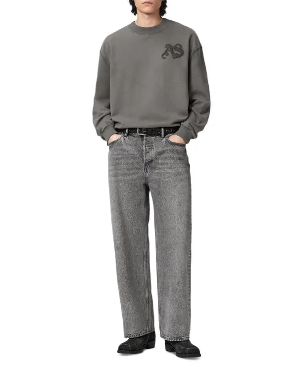 ALLSAINTS Insignia Crew - Washed Black