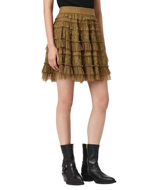 ALLSAINTS Arlea Mini Skirt - Butternut Brown