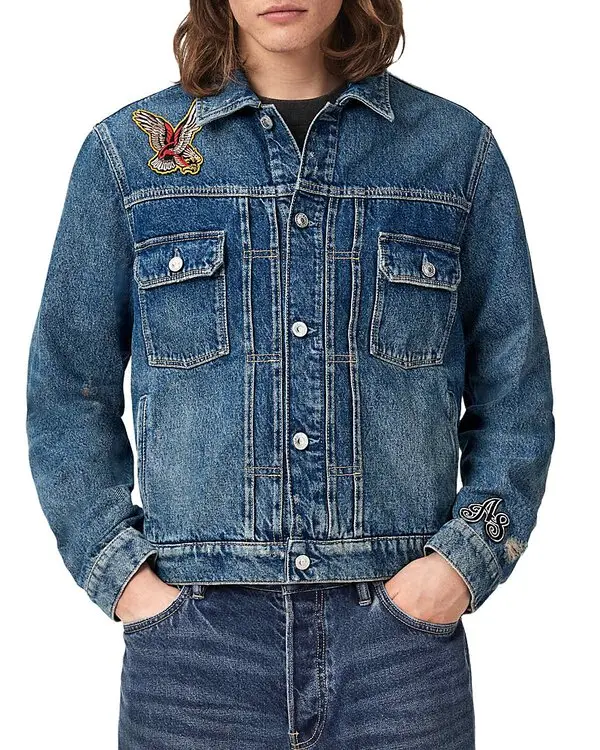 ALLSAINTS Exile Patch Jacket - Washed Indigo