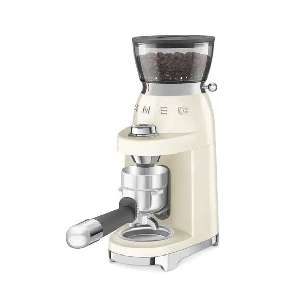 SMEG Coffee & Espresso Conical Burr Grinder - Cream
