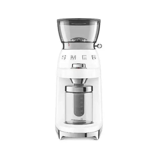 SMEG Coffee & Espresso Conical Burr Grinder - White